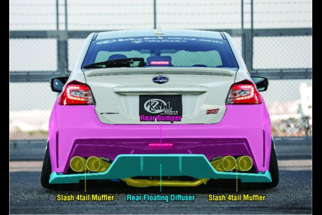 VAB WRX STI KUHL Ver2 VAB-GTⅡ VAB WRX-STI&S4(後期型･D型以降) リアバンパー / 品揃え多数のエアロパーツ専門通販ならエアツケ！