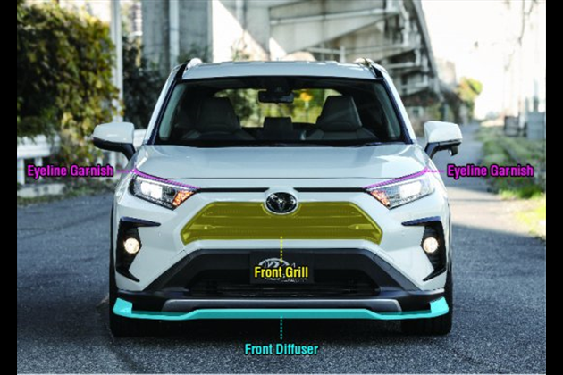 50 RAV4 Kuhl Racing RAV-SS RAV4 アイラインガーニッシュ / 品揃え多数のエアロパーツ専門通販ならエアツケ！